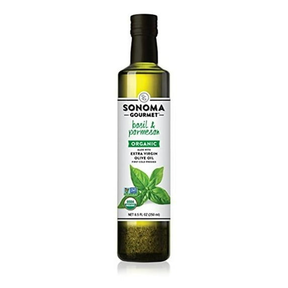 Basil & Parmesan Organic Extra Virgin Olive Oil, 8.5 oz - Pack of 6 - Walmart.com