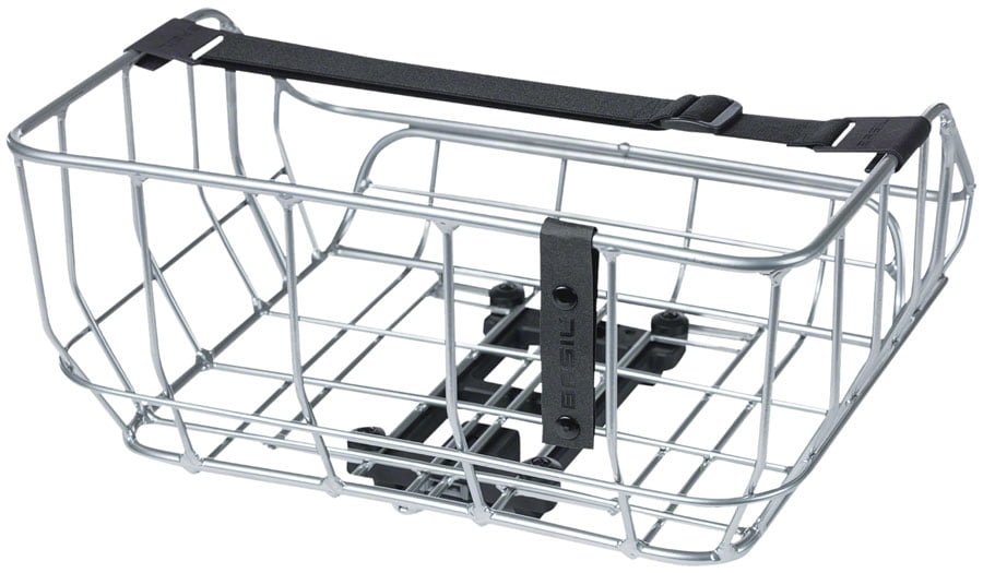Basil Portland Rear Basket - MIK Mount Aluminum Silver - Walmart.com