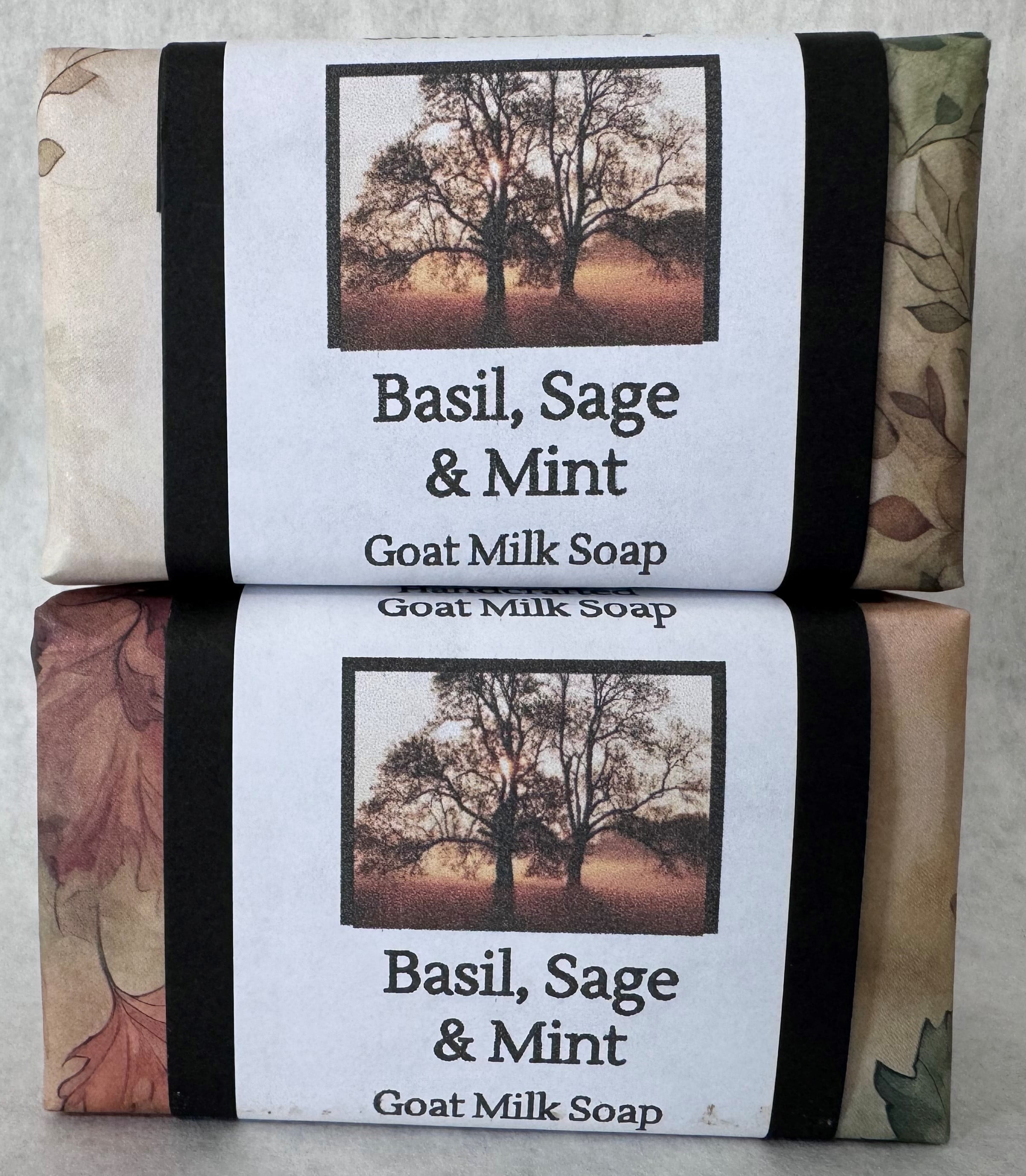 Oak Hill Soap LLC Basil, Sage & Mint Scented Gentle Balancing Goat Milk ...