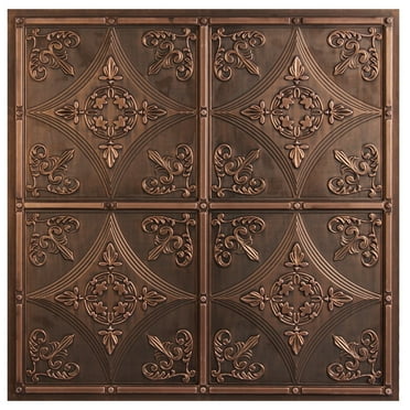 12-Pack Drop Ceiling Tiles 2ft x 2ft in Black, PVC Ceiling Tiles 24 x ...