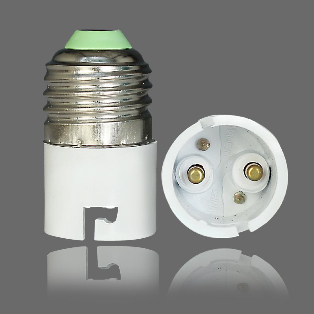 Basilica Dcor 2 Pcs E27 to B22 Screw Base Socket Lamp Holder Light Bulb ...