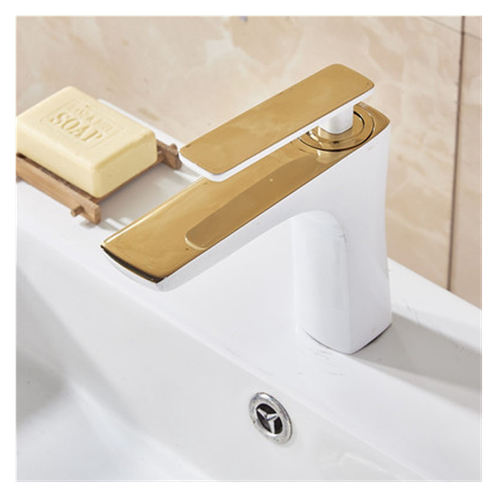 Basin Faucet Bath Water Basin Mixer Tap Bathroom Faucet Hot Cold Chrome ...