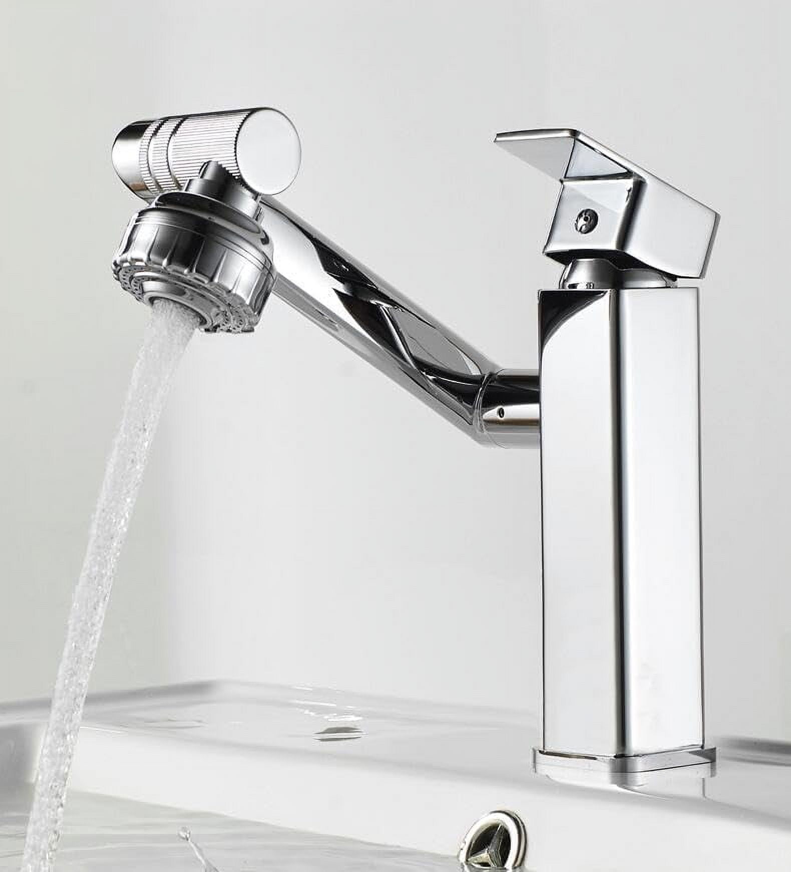 Basin Faucet Bathroom Faucet Hot Cold Chrome Brass Toilet Sink Faucet ...