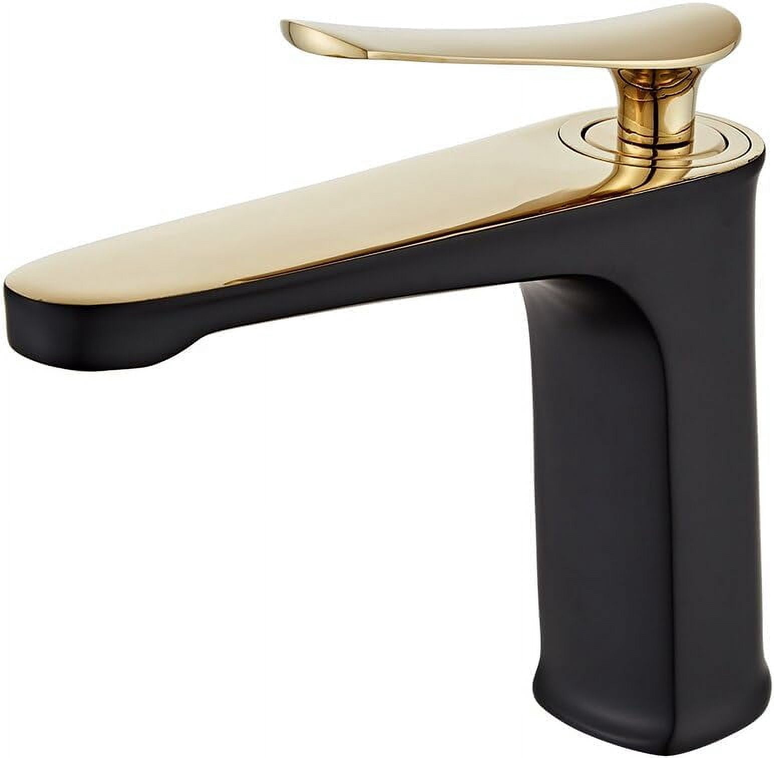Basin Faucet Bathroom Single Lever Hot and Cold Brass Water Mixer Tap ...