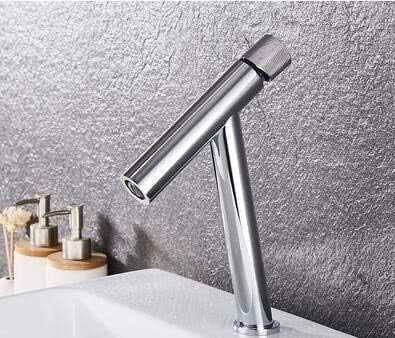 Basin Faucet Bathroom Single Lever hot and Cold Brass Water Mixer Tap ...