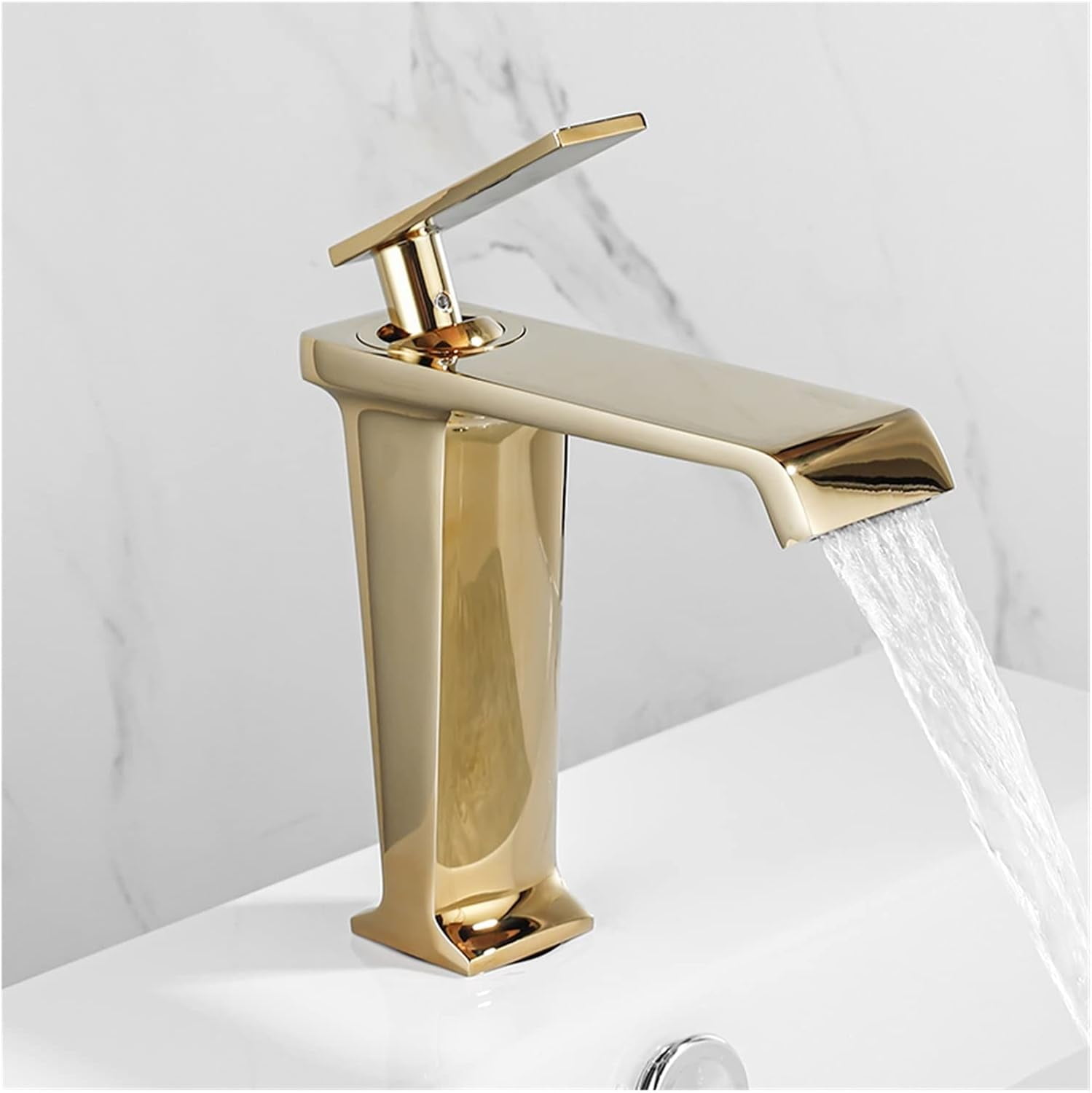 Basin Faucet Bathroom Sink Faucet Single Handle Hole Black Faucet Basin ...