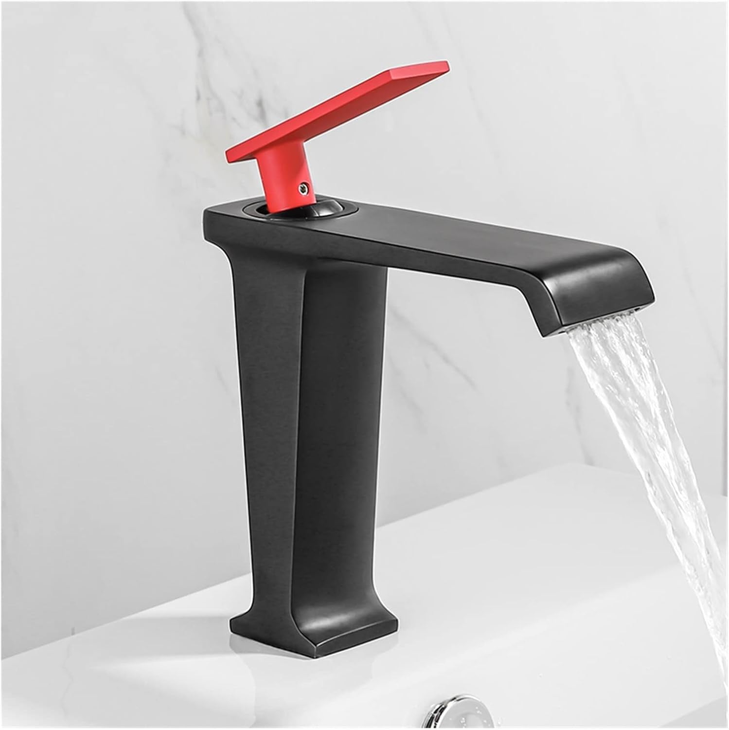 Basin Faucet Bathroom Sink Faucet Single Handle Hole Black Faucet Basin ...