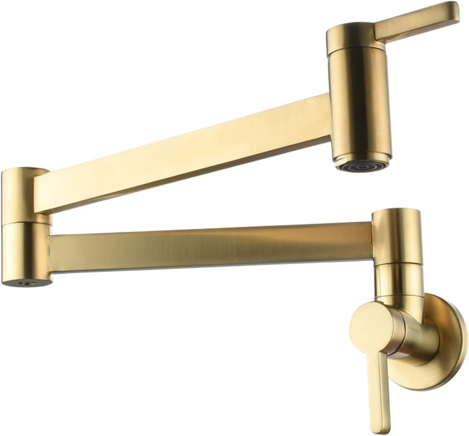 Basin Faucet Bathroom Wall Mounted Single Cold Solid Brass Water Mixer ...