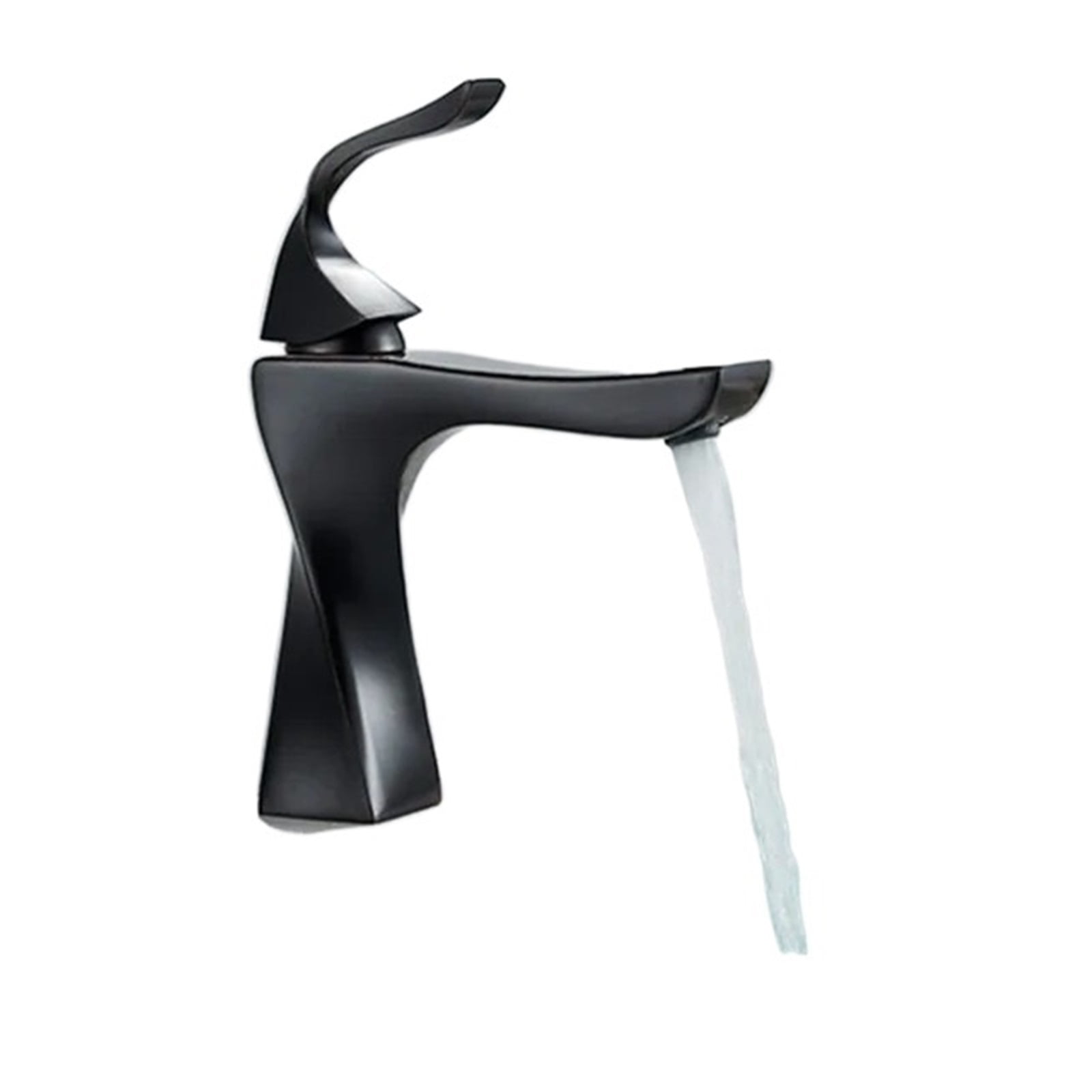 Basin Faucet Black And Chrome Bathroom Sink Faucet, Single Handle Basin ...