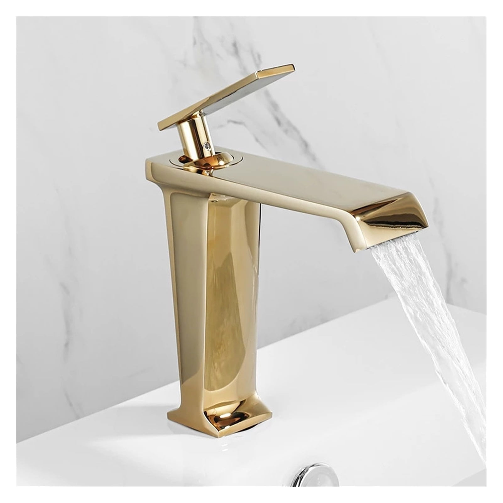 Basin Faucet Black Bathroom Faucet Sink Faucet Single Hole Gold Faucet ...