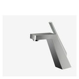Basin Faucet Black/Chrome Face Single Handle Deck Mounted Sink Taps ...
