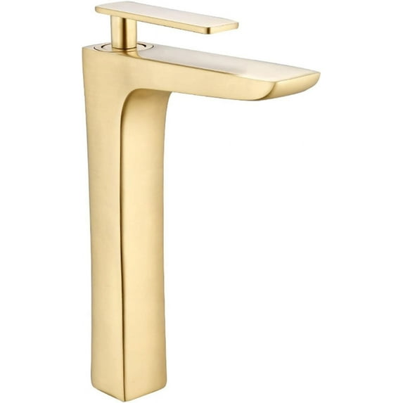 Basin Faucet Brushed Gold Basin Mixer Brass Crane Bathroom Faucets Hot ...