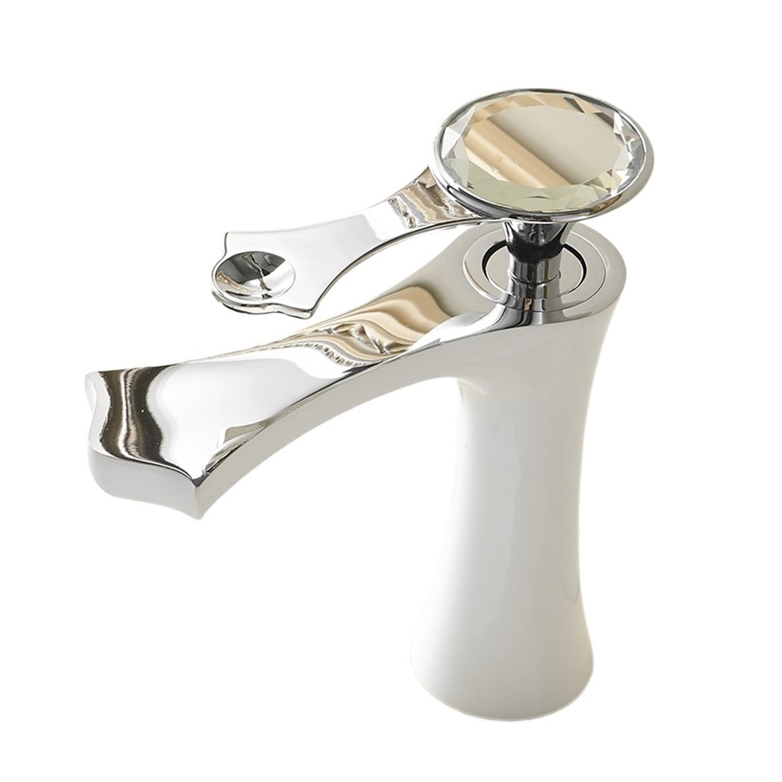 Basin Faucet Cold And Hot Diamond Golden Black Single Handle, Single ...