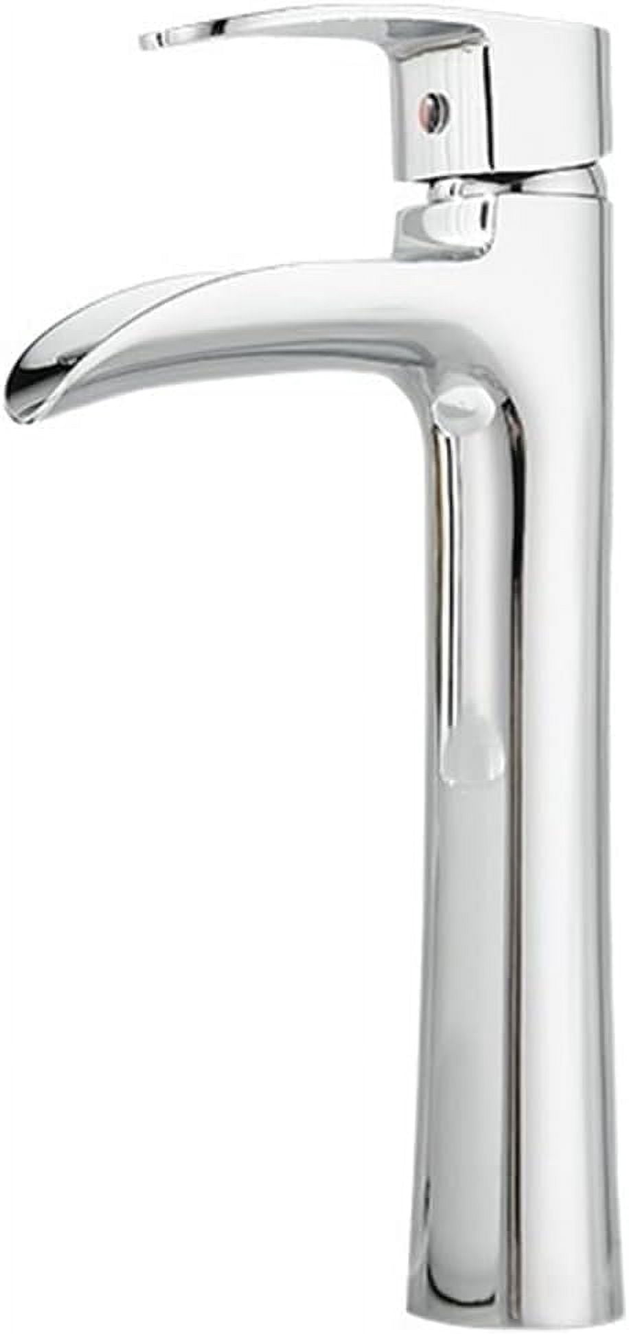 Basin Faucet Gold Waterfall Faucet Mixer Tap Brass Bathroom Faucet ...