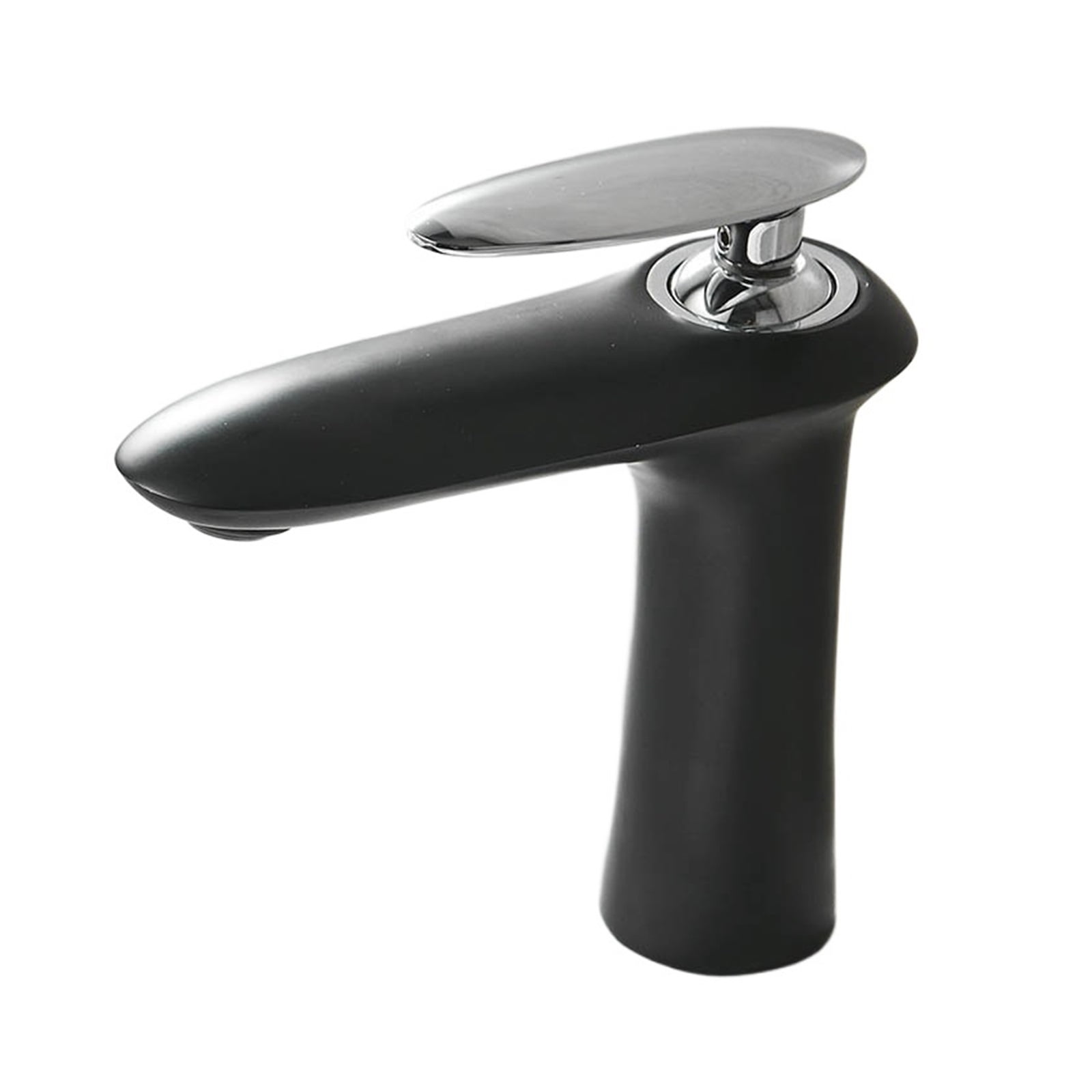 Basin Faucet Hot And Cold Water Brass Black White Chrome Bathroom Mixer ...