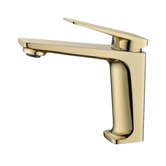 Basin Faucet Hot And Cold Water Sink Tap Single Hole Single Handle Deck ...