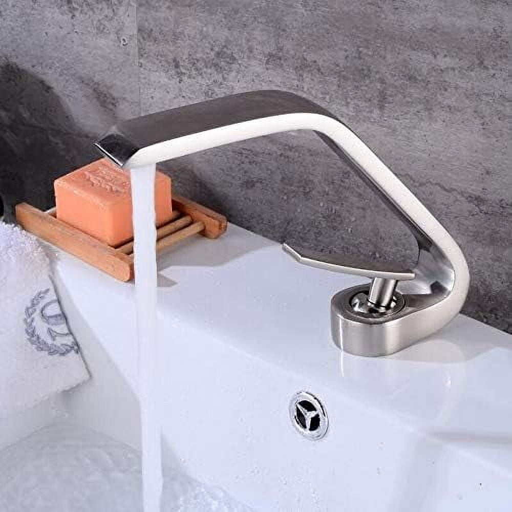 Basin Faucet Modern Bathroom Mixer Tap Black Oil Brushed Wash Basin ...
