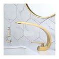 Basin Faucet Modern Bathroom Mixer Tap Brushed Gold Wash basin Faucet ...