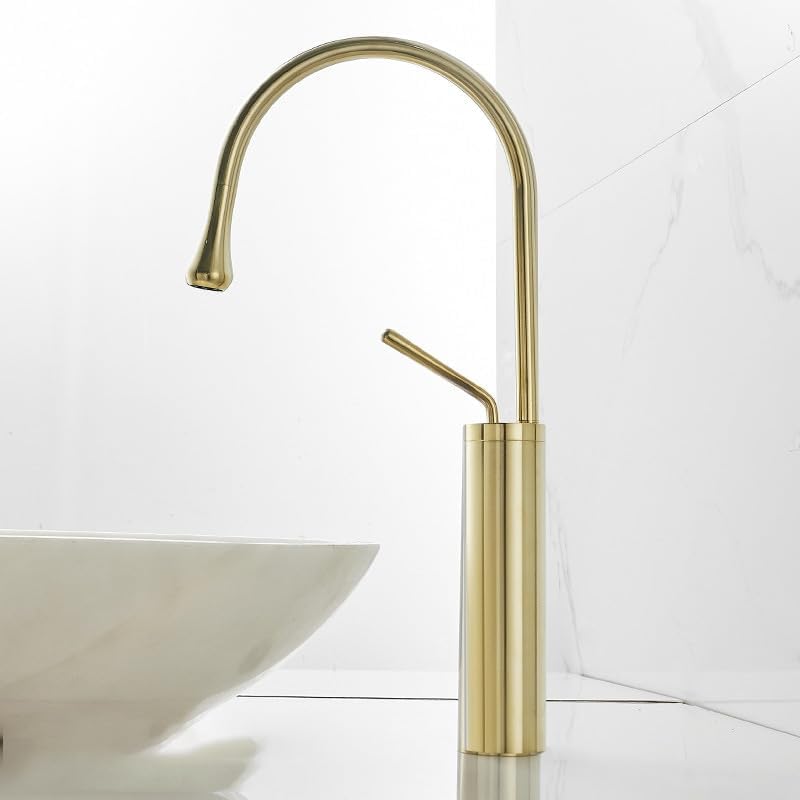 Basin Faucet Single Lever 360 Rotation Spout Moder Brass Mixer Tap for ...