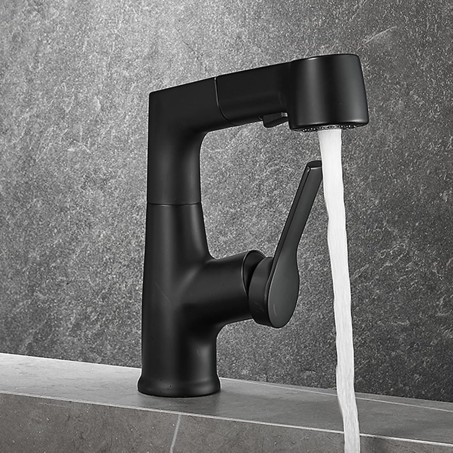 Basin Faucet with Pull Out Spray Brass Retractable Hot and Cold Swivel ...
