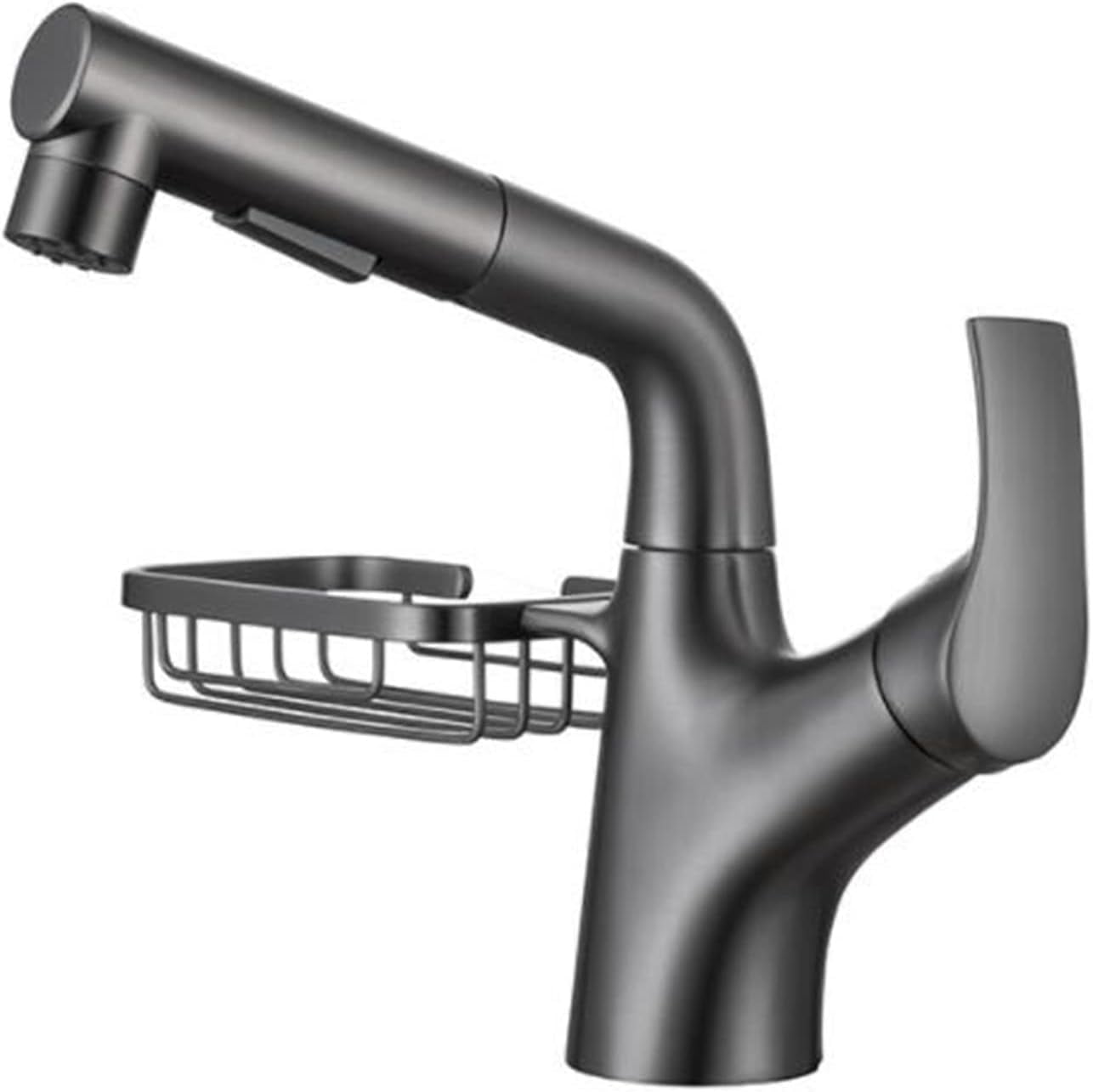 Basin Faucet with Pull Out Spray Multifunction Swivel Hot and Cold ...