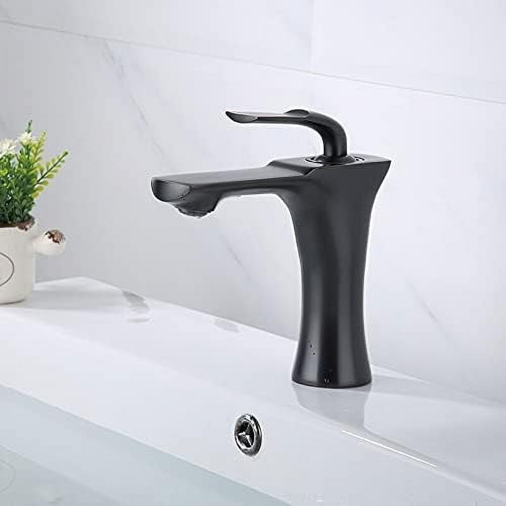 Basin Faucets Bathroom Sink Faucet Deck Mounted Hot Cold Water Basin ...