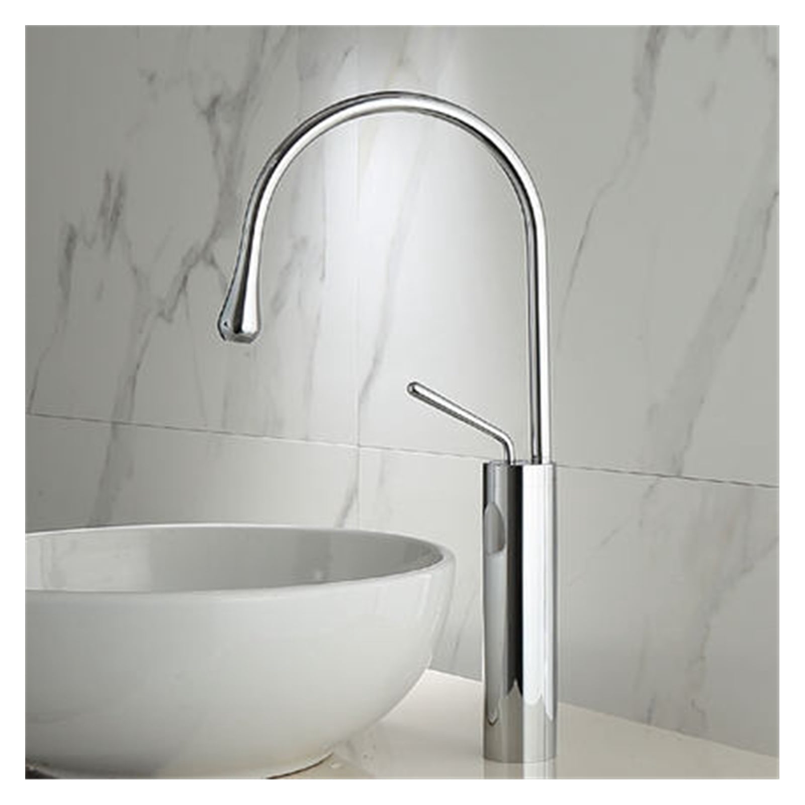 Basin Faucets Brushed Gold/Black/White Sink Faucet Brass Faucet Single ...