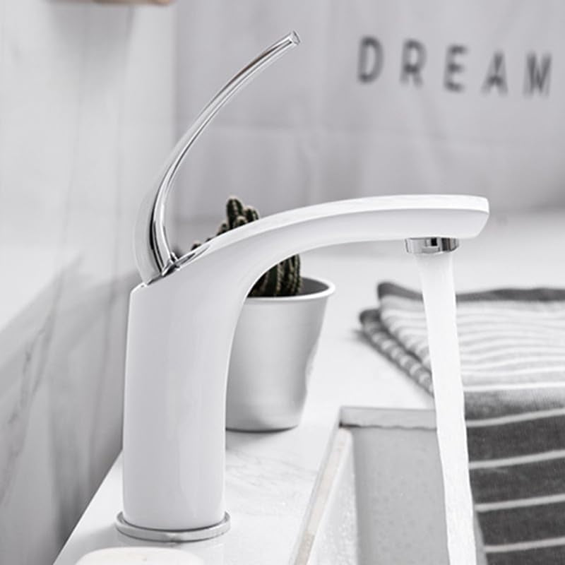 Basin Faucets Elegant Bathroom Faucet Hot and Cold Water Basin Mixer ...