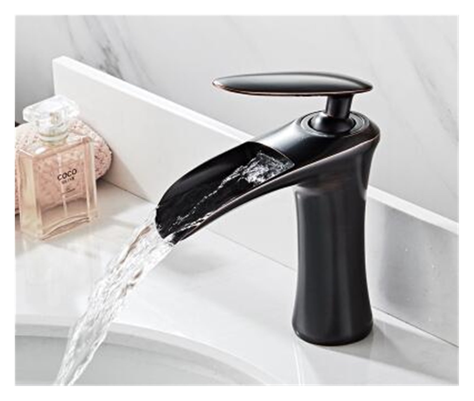 Basin Faucets Waterfall Bathroom Faucet Single handle Basin Mixer Tap ...