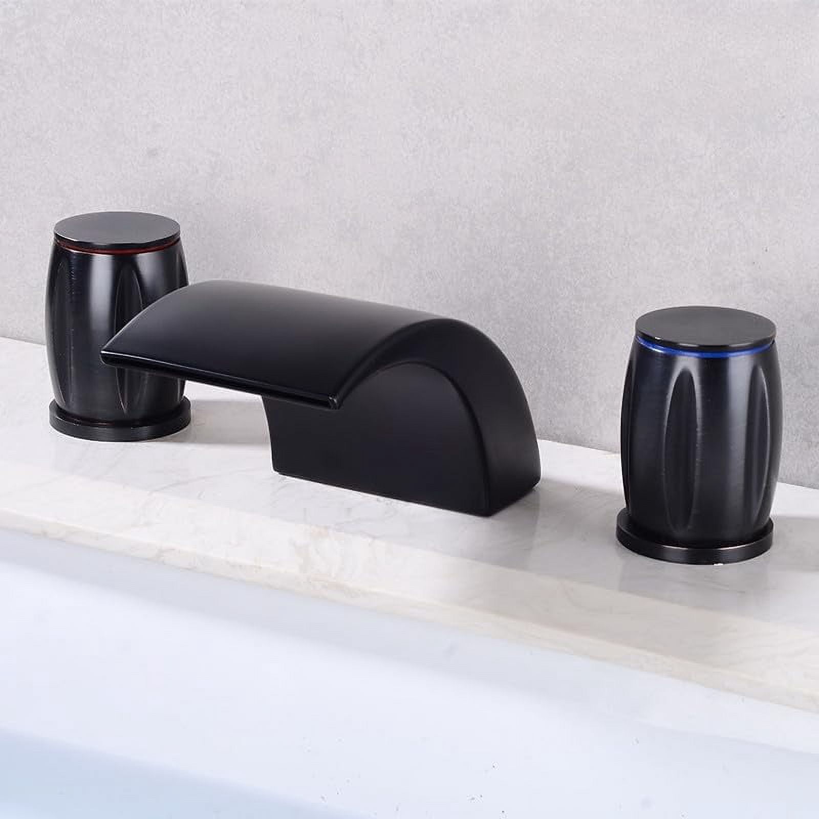 Basin Faucets Waterfall Stainless Steel Bathroom 8'Sink Faucet ...