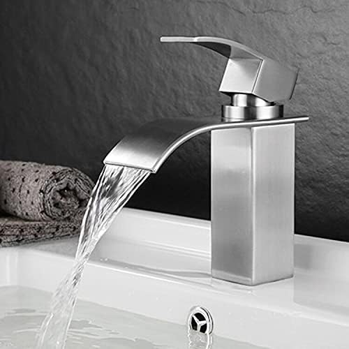 Basin Hot and Cold Faucet Waterfall Washbasin Vanity Above Counter ...