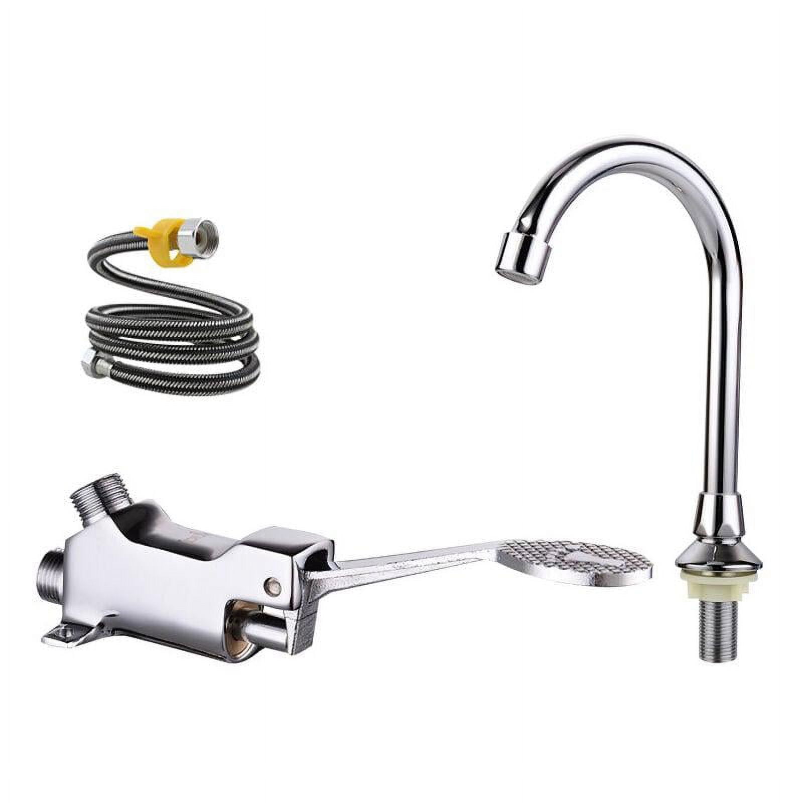 Basin Mixer Tap Pedal Faucet Medical Lab/Bathroom Sink Faucet Set ...