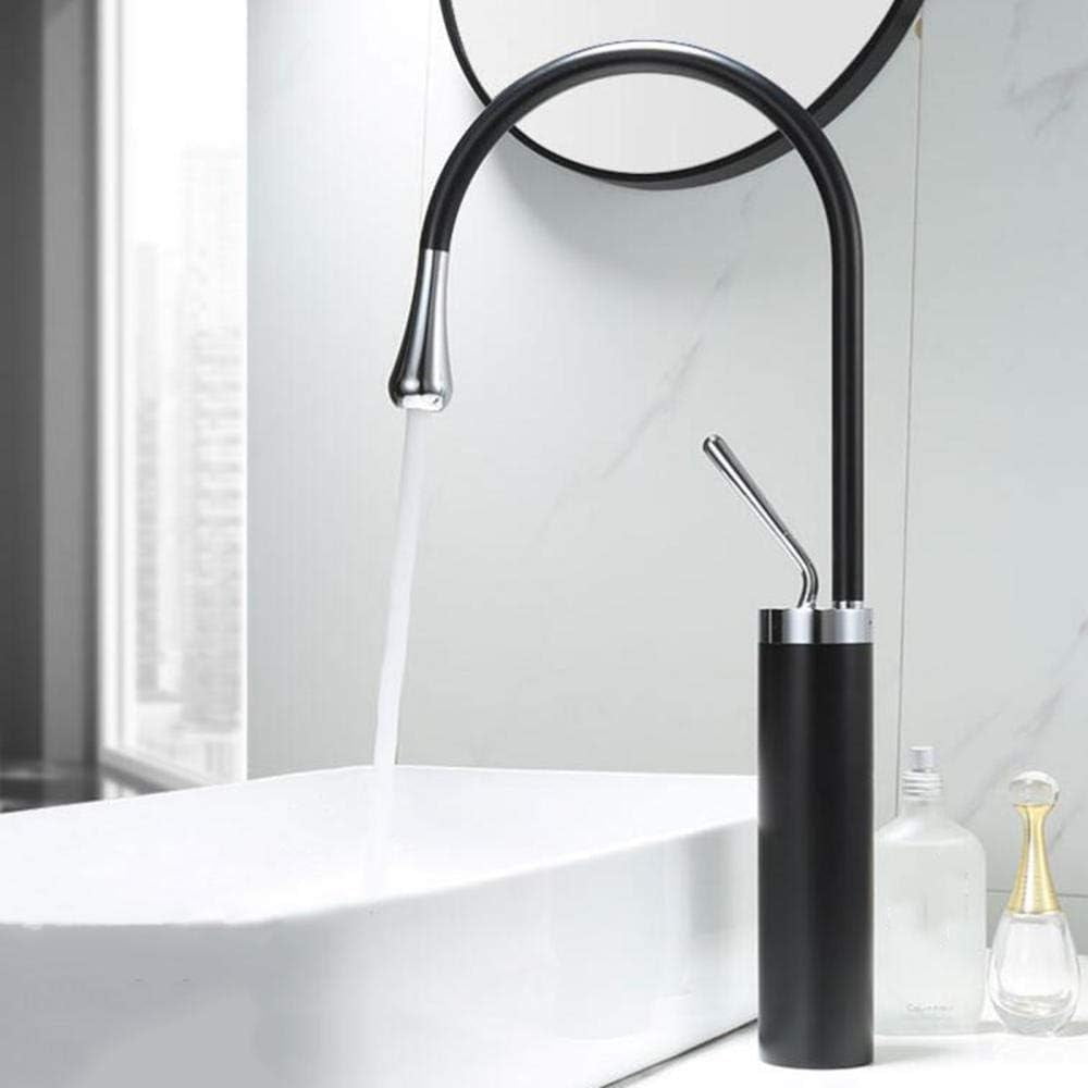 Basin Mixer Tap Tall Brass Hot and Cold Above Counter Basin Faucet ...