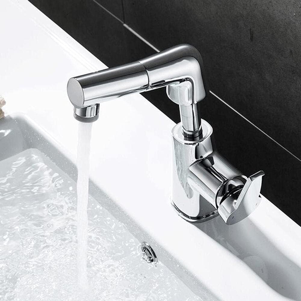Basin Mixer Taps with Pull Out Spray Brass Can Rise Shampoo Telescopic ...