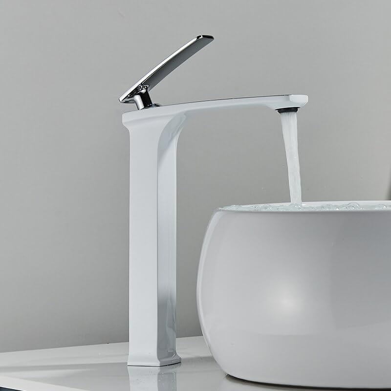 Basin Sink Bathroom Faucet Deck Mounted Chrome Water Basin Mixer Tap ...