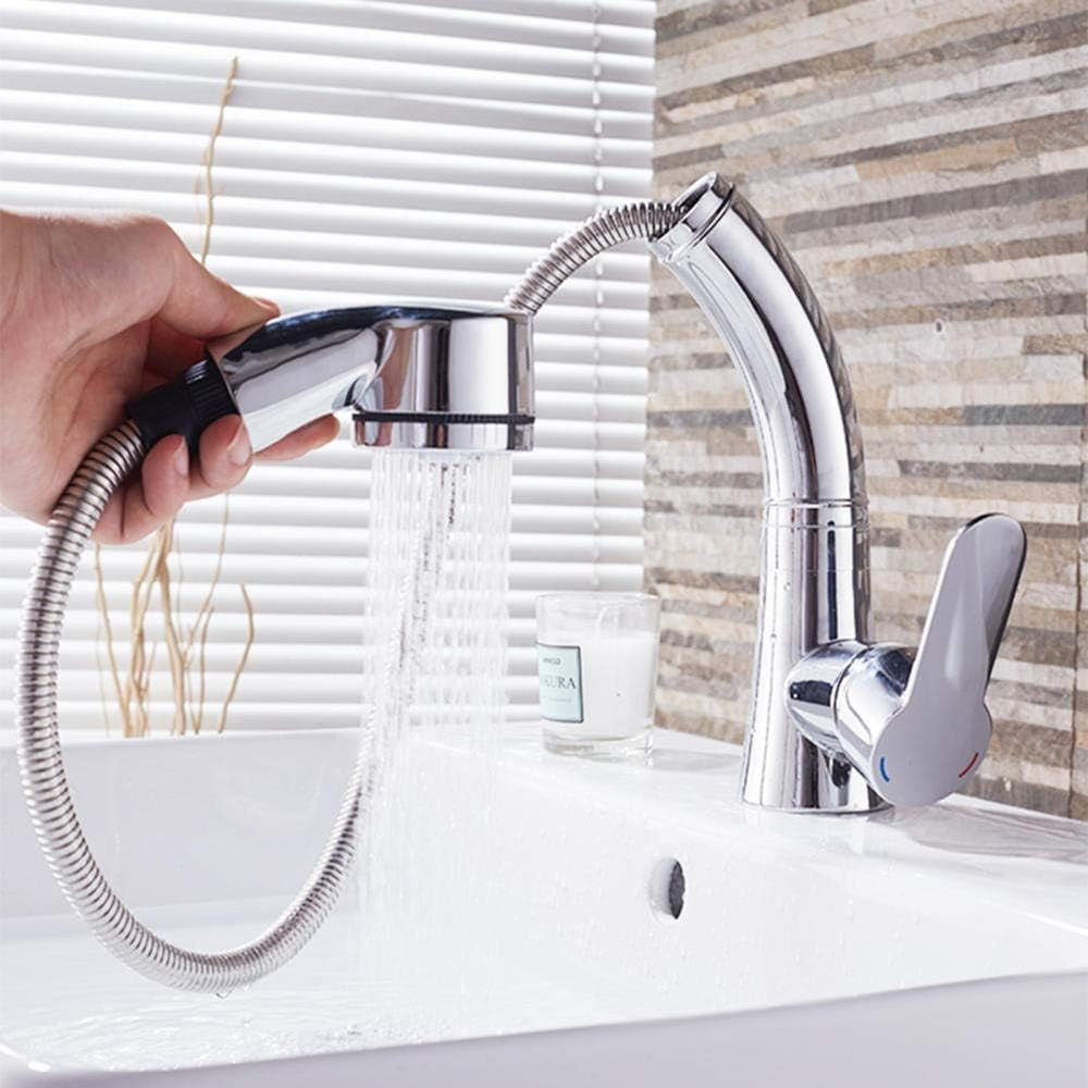Basin Tap with Pull Out Spray Hot and Cold 2 Jet Type Telescopic ...
