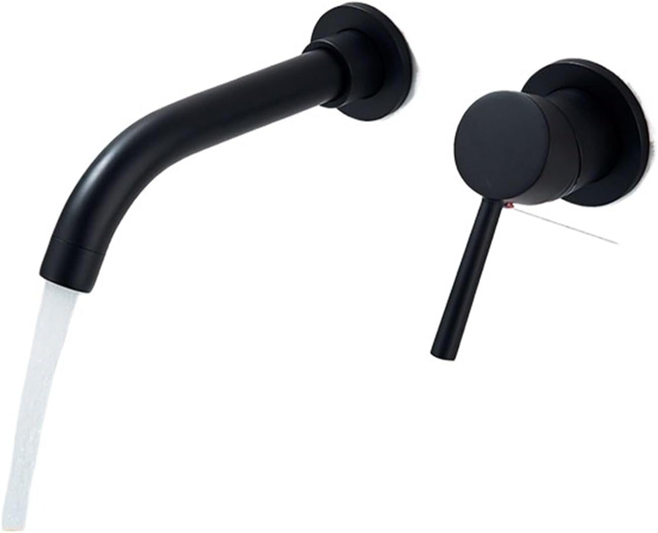 Basin Wall Mounted Brass Bathroom Sink Basin Mix Chrome Double Handle ...