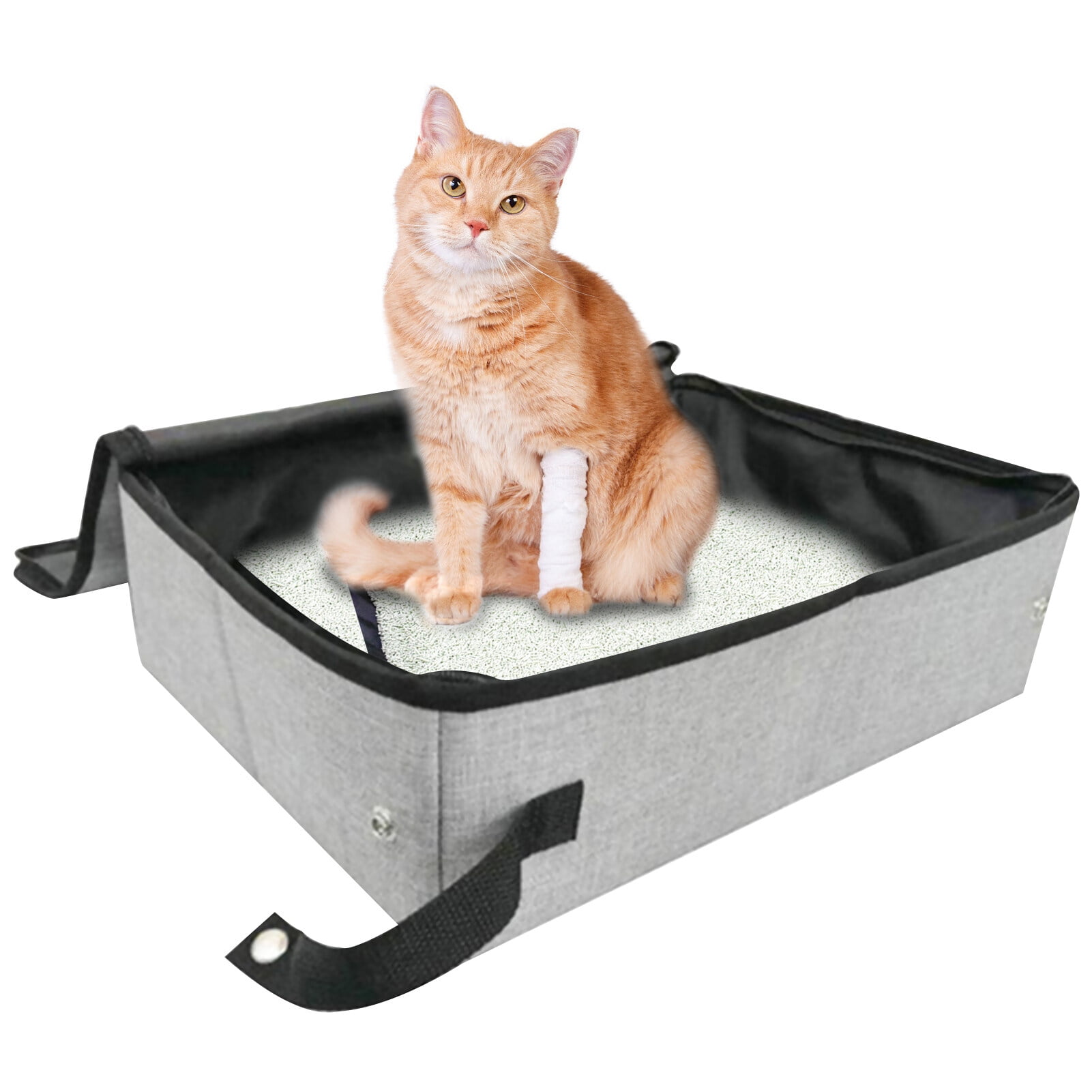 Basin,With Lid Collapsible Waterproof Cat Litter Box Box Portable Cat S ...