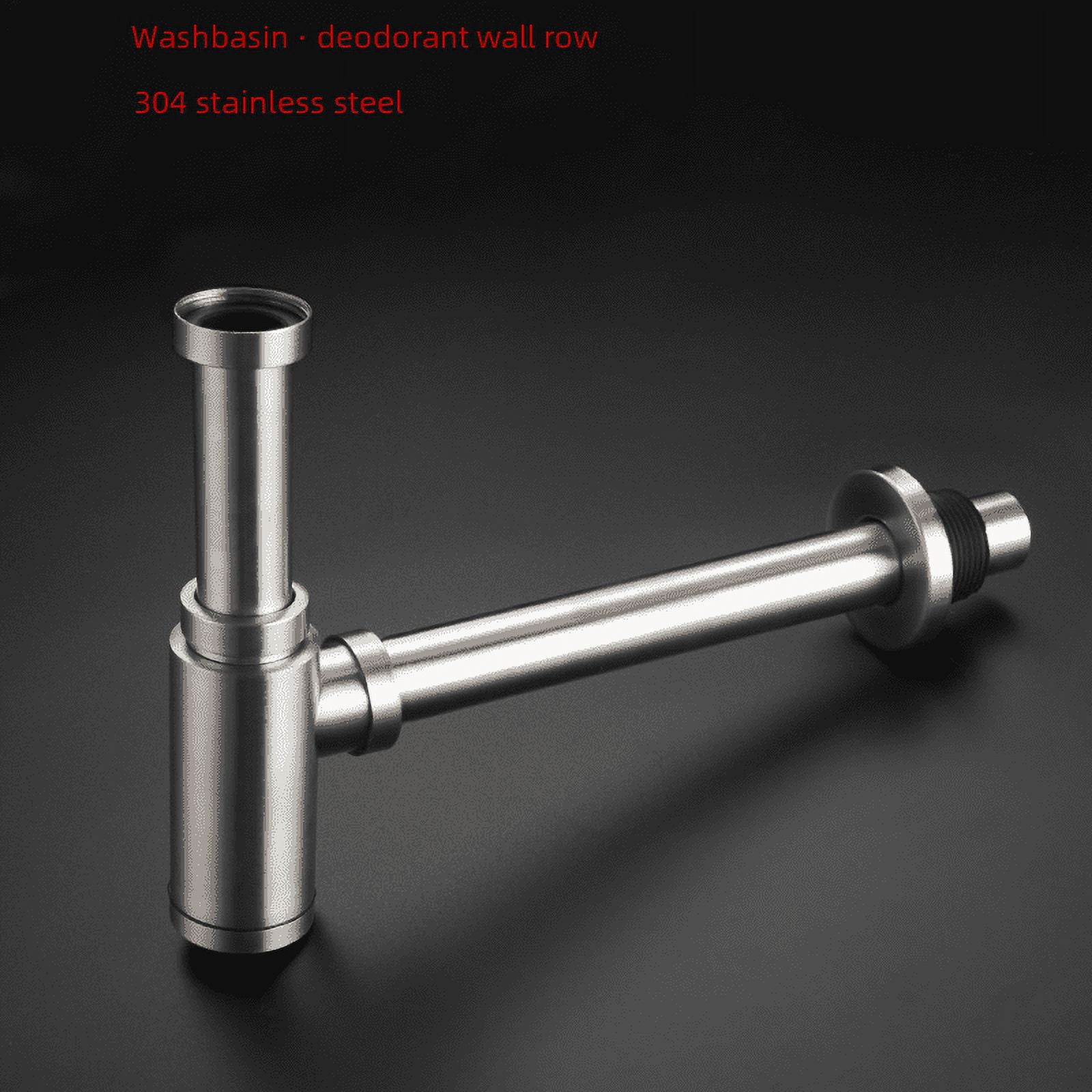 Basin drain wall drain pipe deodorant 304 stainless steel right angle ...
