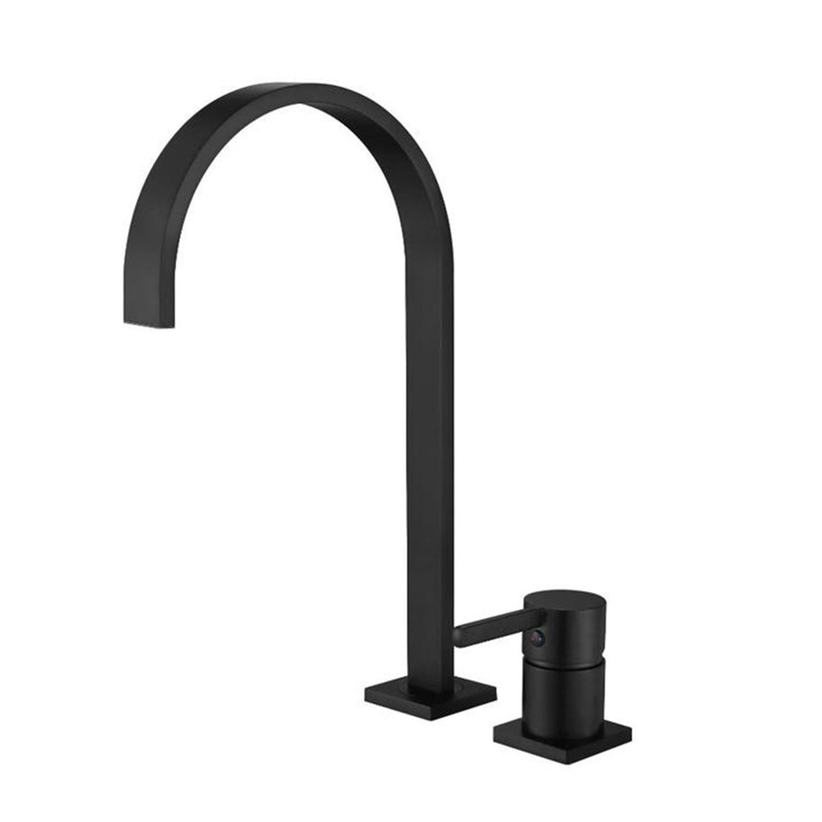Basin faucet Bathroom super long pipe two holes Brushed Gold/Black ...