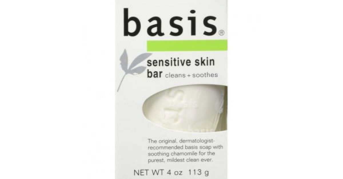 Basis Sensitive, Skin Bar Soap 4 Oz, 2 Pack - Walmart.com