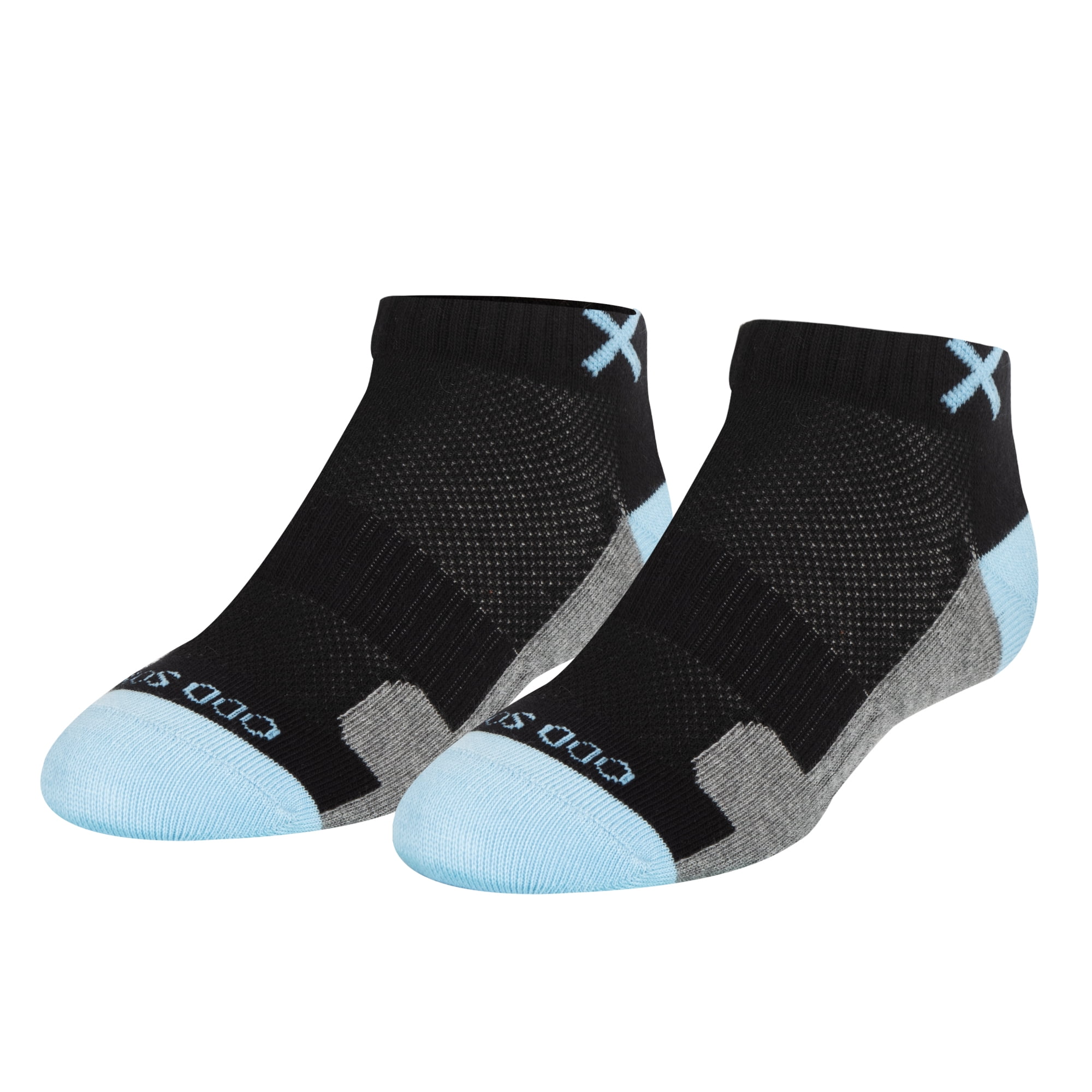 Basix Ankle Socks for Women, Comfort Fit, Cotton Blend, Pastel Black ...