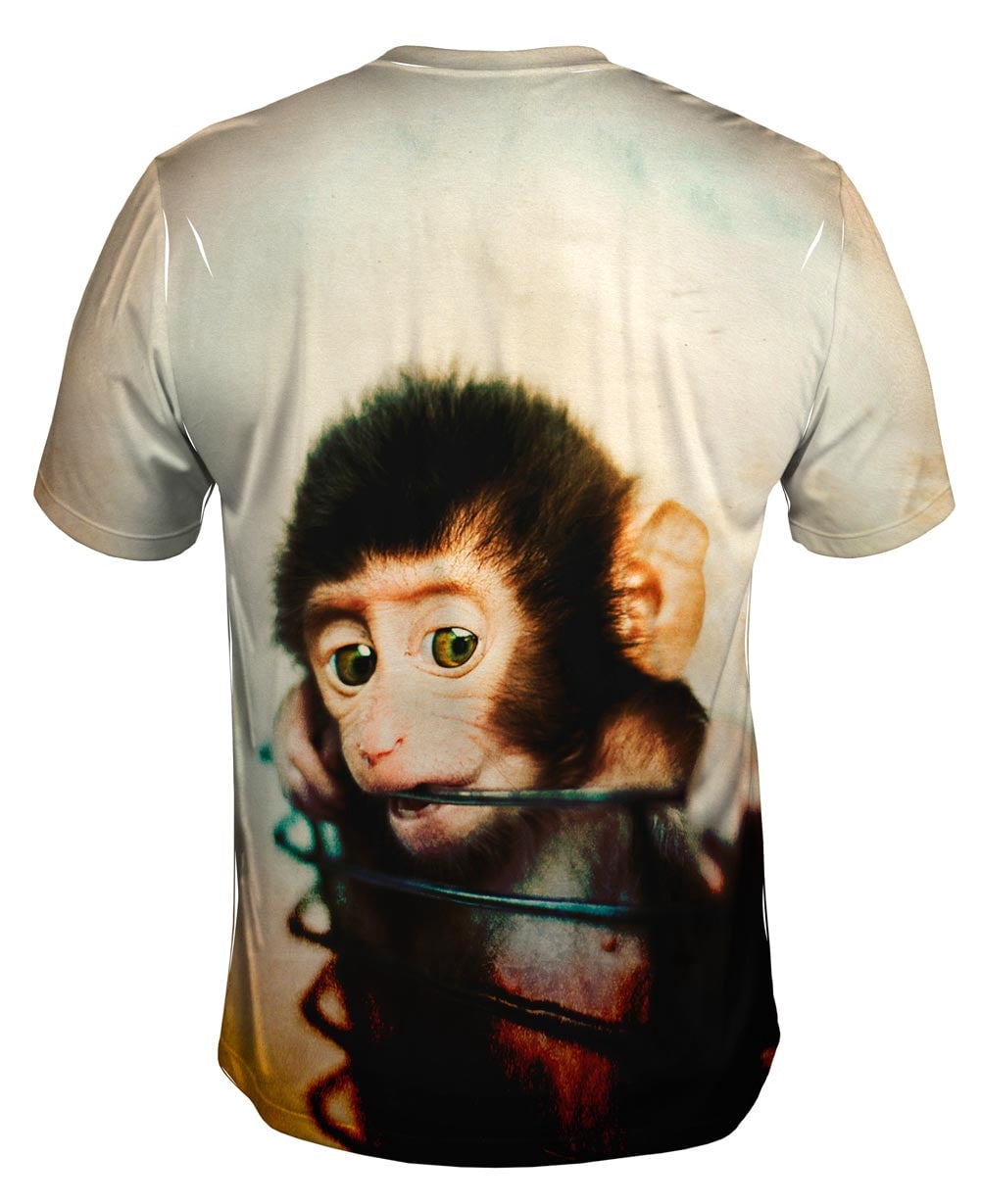 Basket Baby Monkey Mens T-Shirt All Over Print - Walmart.com