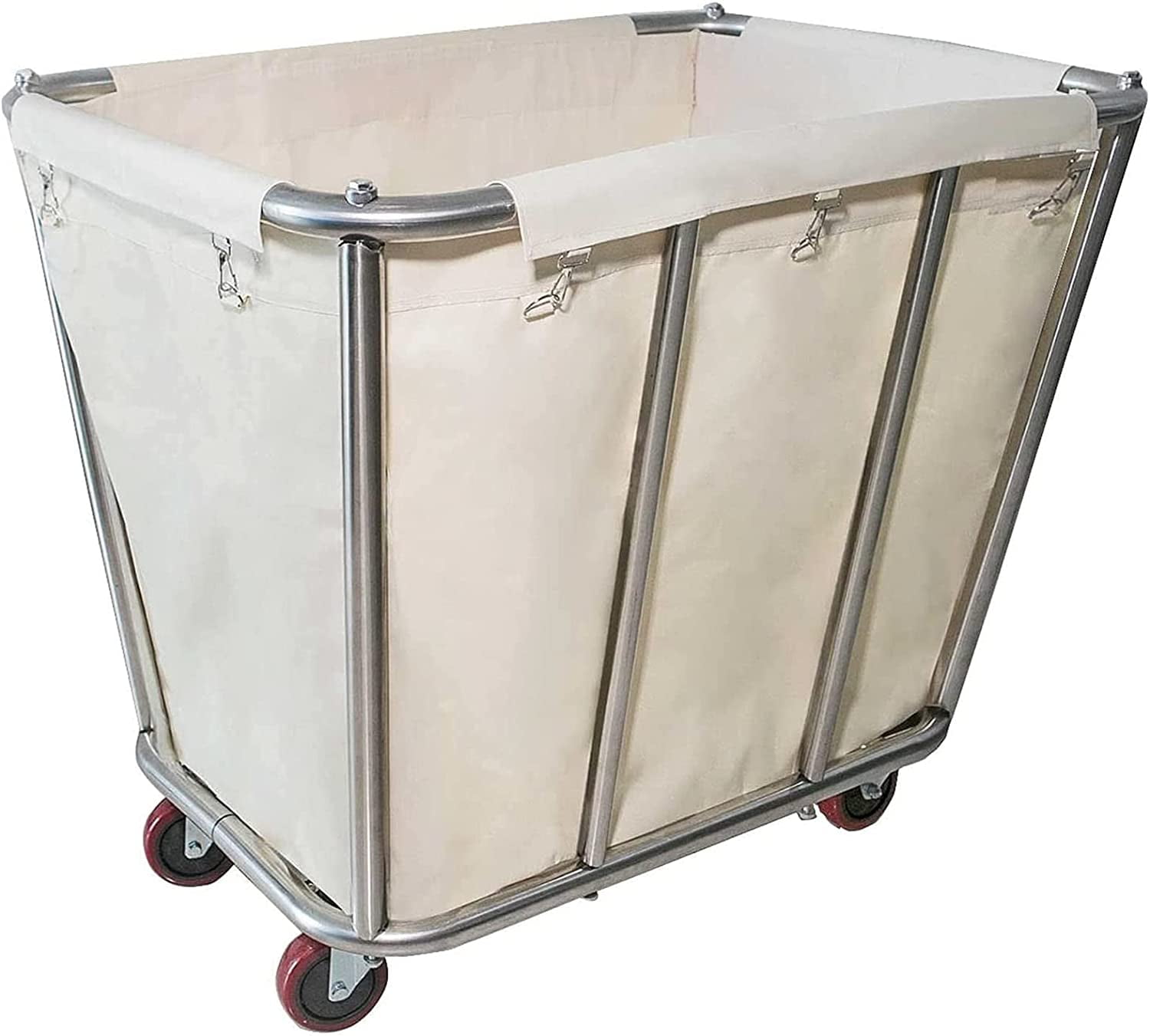 Basket Bulk Truck ,Large Stainless Steel Laundry Trolley Cart with ...