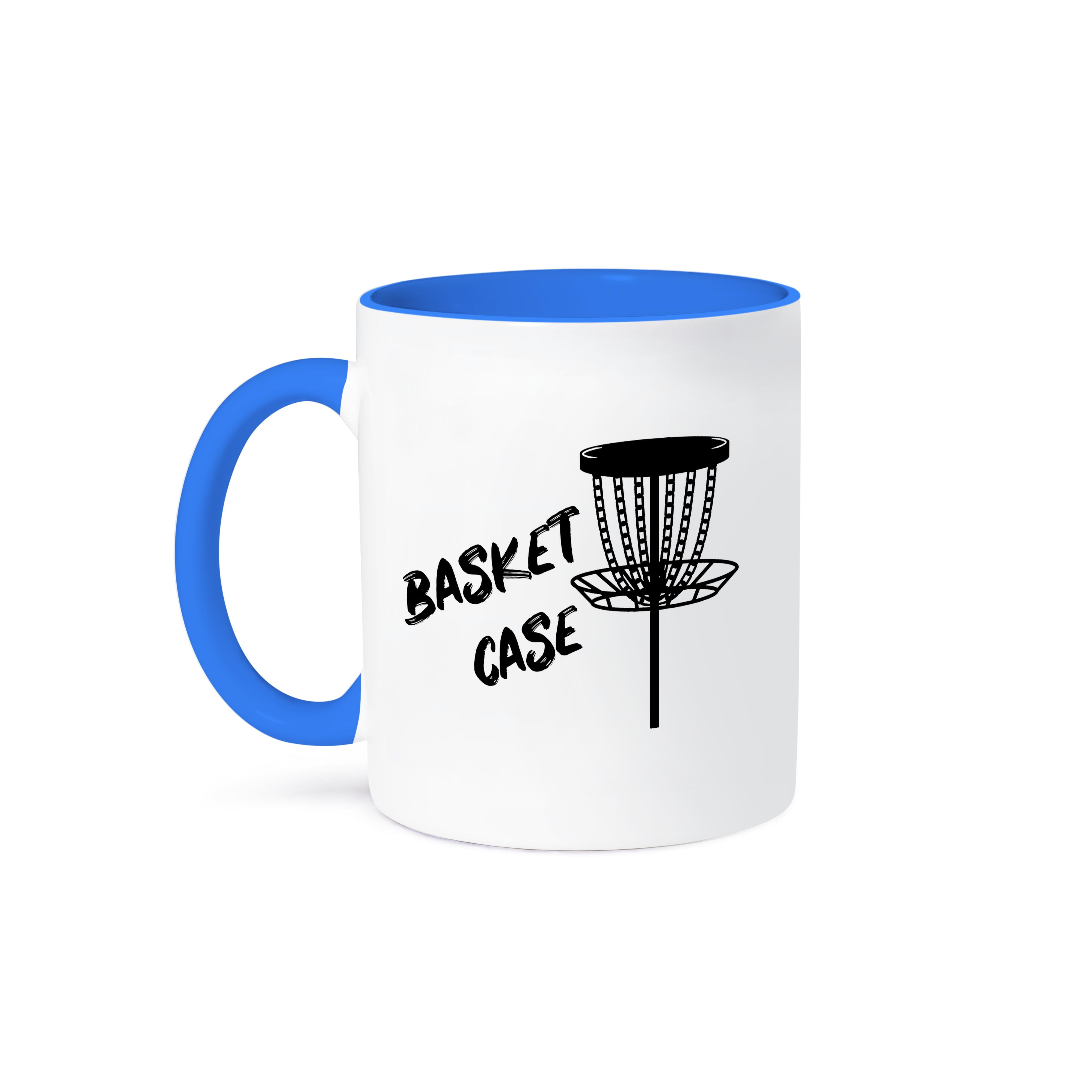 Basket Case Written Near A Black Disc Golf Basket On White Background ...