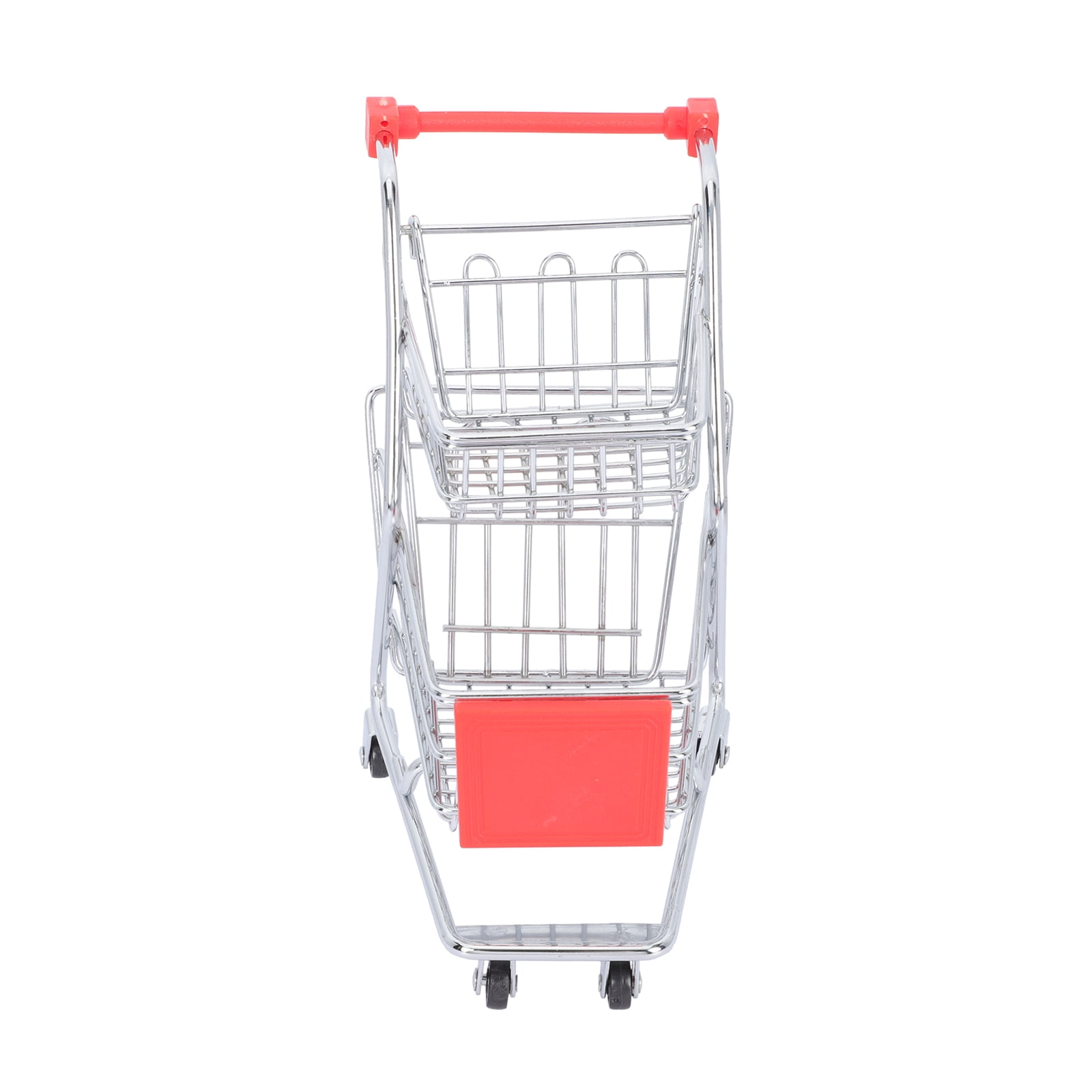 Basket Cash Register for Wheels Mini Cart Trolley Shaped Desktop ...