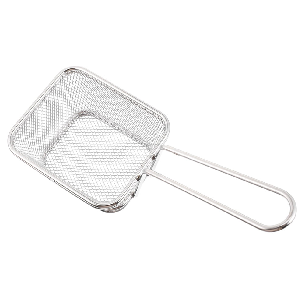 Basket Deep Fryer Mesh Strainer Square Tool Mini Kitchen Utensils ...