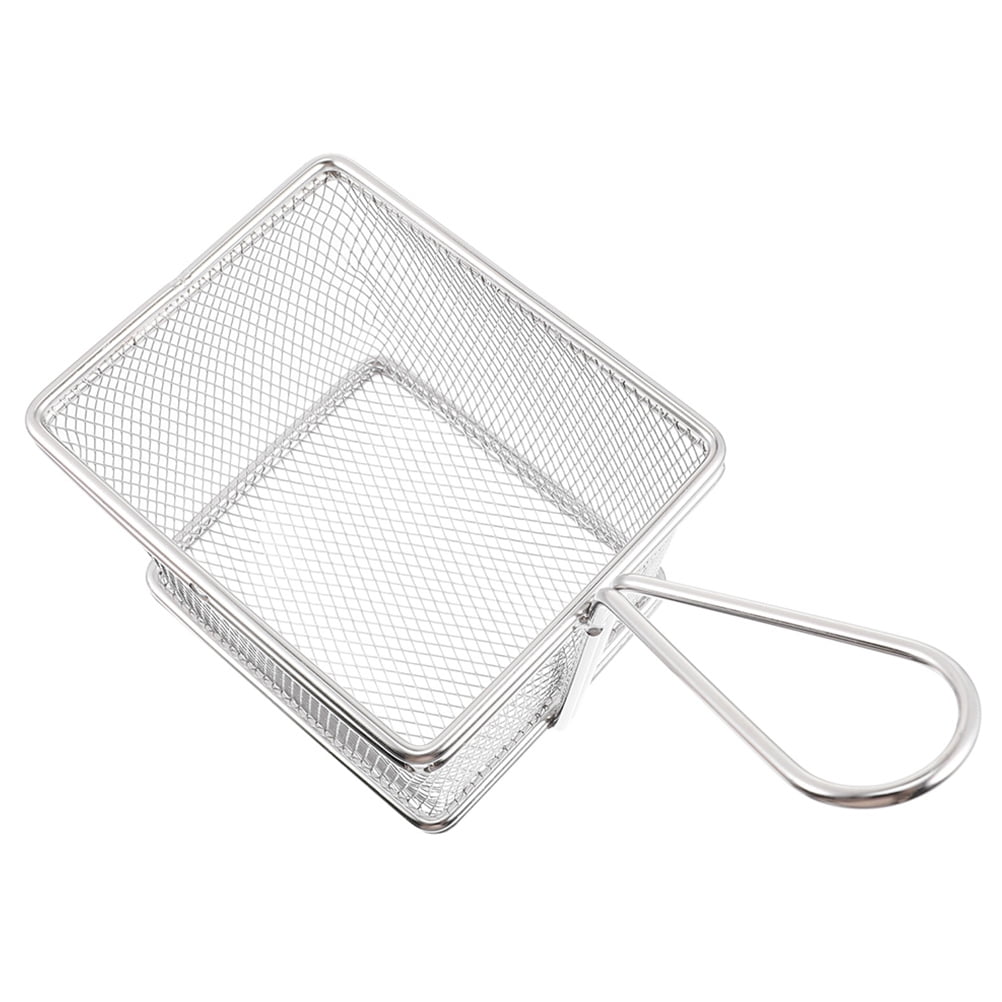Basket Kitchen Strainer Deep Fryer French Fries Round Portable Food ...