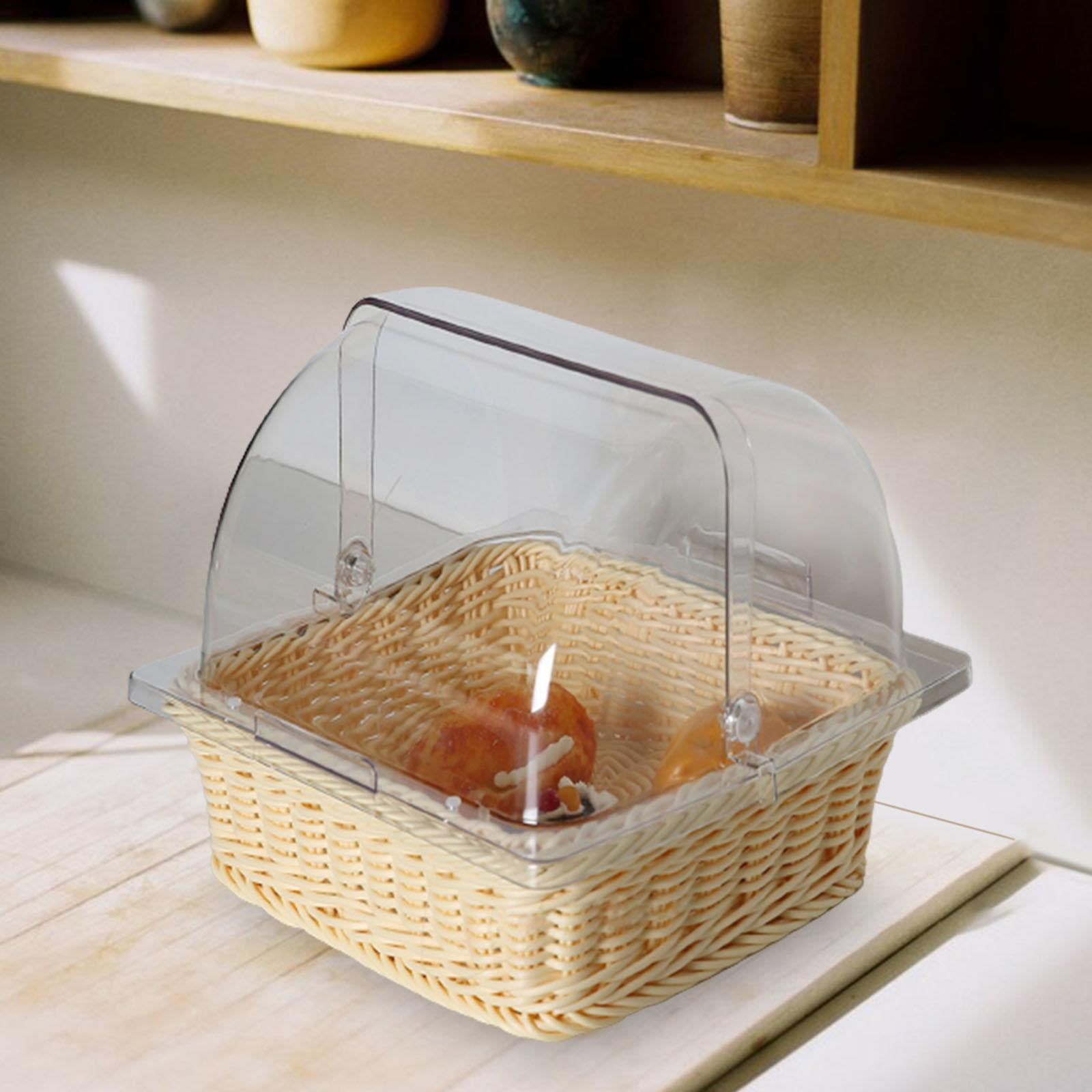Basket Lid Rectangular Dustproof Lid Dome Bakery Plate Cover Lid Food ...