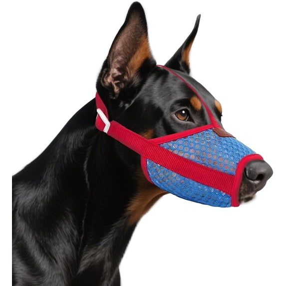 Basket Muzzle for Large Dogs, Prevents Biting Chewing Barking, Soft ...